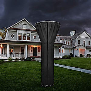 Patio Heater Cover Waterproof Upgraded Oxford Fabric with Zipper and Storage Bag,Standup Outdoor Heater Covers Has Dustproof,UV-Resistant,Wind-Resistant,Features 89'' x 34" x 19" 36 Months of use