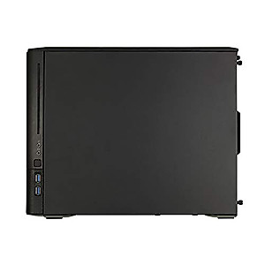 Fractal Design Node 804 - Black - Cube Compact Computer Case - mATX - High Airflow - Modular Interior - 3X Fractal Design Silent R2 120mm Fans Included - USB 3.0 -Window Side Panel