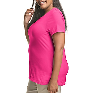 Just My Size Plus-Size Pure Cotton Jersey T-Shirt, Wide Classic Crewneck Tee for Women