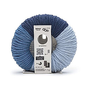 Bernat Blanket O'Go Sky Yarn - 4 Pack of 300g/10.5oz - Polyester - 6 Super Bulky - Knitting/Crochet
