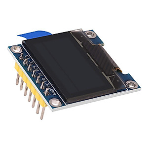 2Pcs 0.96" 7 Pin SPI OLED Display, MELIFE 0.96 Inch Module 128X64 Module DC3-5V. White