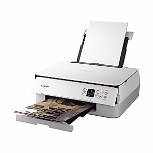 Canon PIXMA TS5320 All in One Wireless Printer, Scanner, Copier with AirPrint, White, Works with Alexa