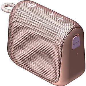 Raycon Everyday Speaker with Microphone IP67 Dustproof and Waterproof TWS Multilink Bluetooth 5.0 Portable Outdoor Wireless Speaker for Home, Outdoors, Travel (Rose Gold)