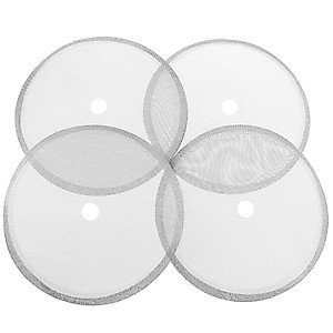 MTQY 6pcs French Press Replacement Filter Screen 3.8 inch 0.35 inch Hole Stainless Steel Coffee Filter Mesh for French Press Coffee Makers
