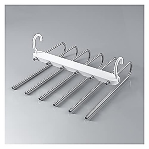 N/A Household Trouser Hanger Clothes Hanger Wardrobe Storage Rack Folding Trousers Rack Tie Rack Storage Rack ( Color : OneColor , Size : 33.5*30.5cm )