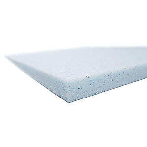 LOUNJ Gel Memory Foam Mattress Topper, Made in USA (Full XL)