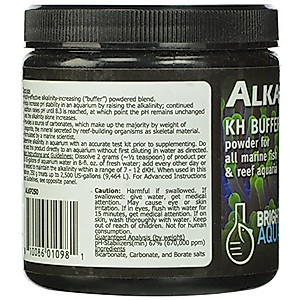 Brightwell Aquatics Alkalin8.3-P - Alkaline KH Buffer Powder for All Marine and Reef Aquariums, 250-g