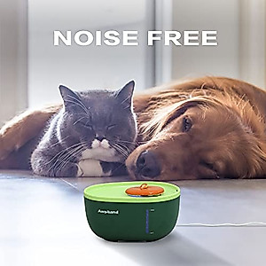 Avocado Cat Water Fountain, Awpland 67oz/2l Pet Water Fountain for Cats Inside, Bpa-Free, Ultra Quiet Automatic Dog Water Dispenser with Smart Fountain Pump for Cats, Dogs, Multiple Pets