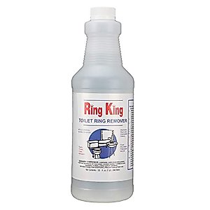 Ring King Toilet Ring Remover, Toilet Bowl Ring Cleaner, Multi-Surface Calcium stain, Water Stain, Rust stain, Red clay stain, Lime stain remover, Fast Acting No Scrubbing