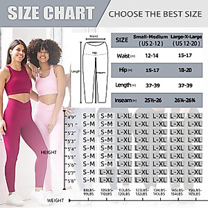 NEW YOUNG 3 Pack Crossover Leggings for Women,Tummy Control High Waisted Workout Yoga Pants Black Leggings Running Tights