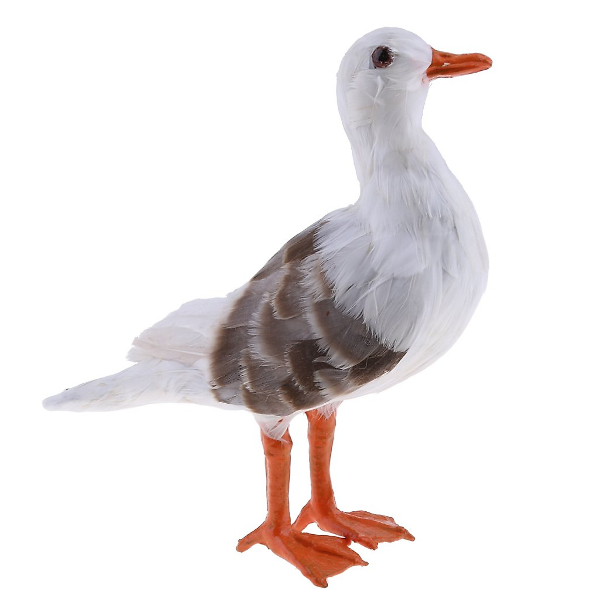 Baoblaze 2Pcs Realistic Seagull Bird Home Garden Decoration Artificial Feathered