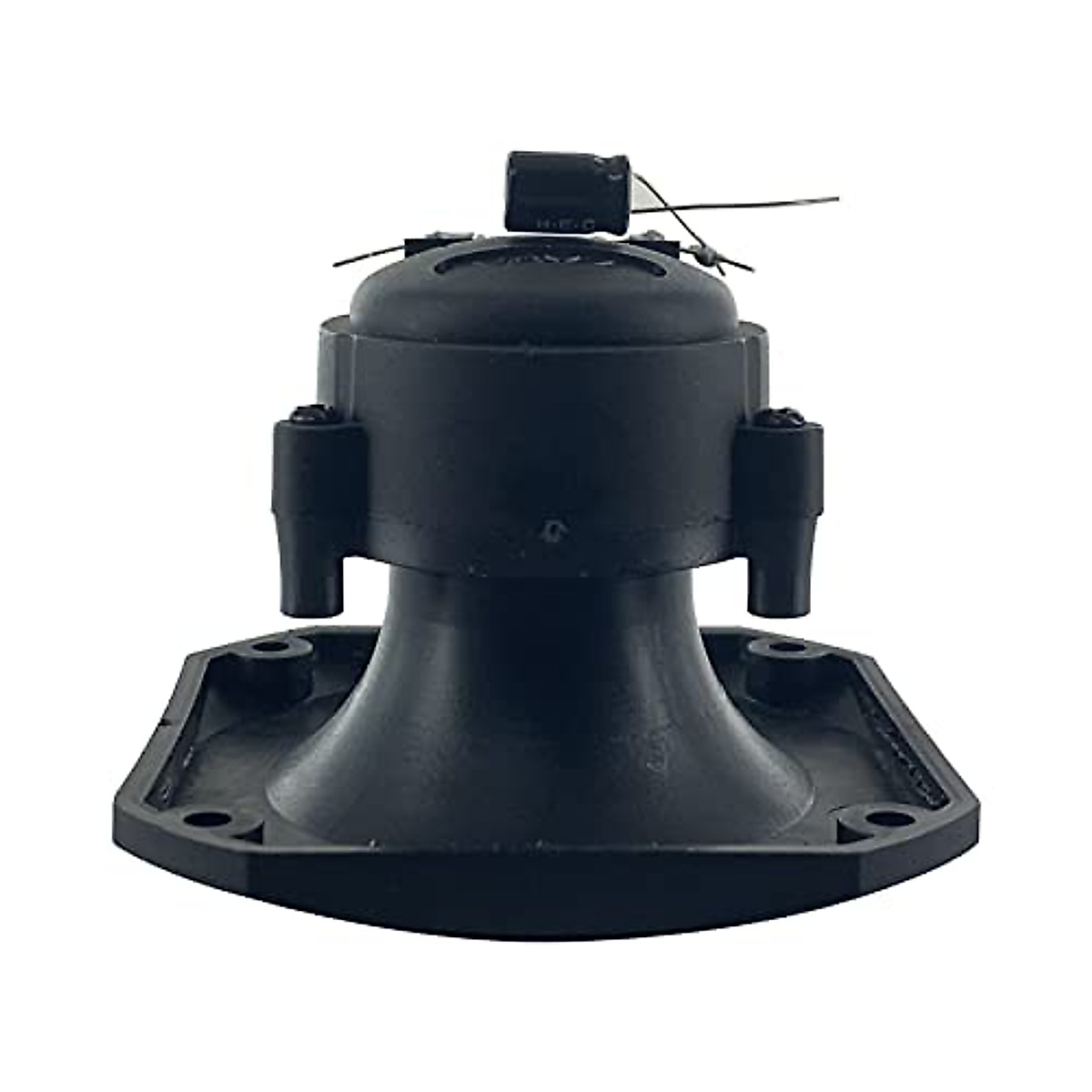 VOYZ 400 Watt 3.5” Piezo Super Horn Tweeters Aluminum Diaphragm 4-8 ohms - Black Housing with Capacitor 1 Pair (2pcs) (PET-1943)