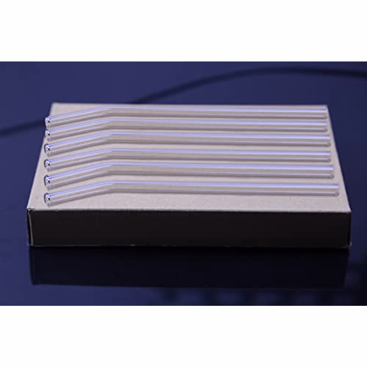 12PCS Reusable Clear Glass Straws shatter resistant Clear Glass Drinking Straw 6 Straight and 6 Bent with 4 Cleaning Brushes Environmentally Friendly Perfect for Smoothies Tea Juice 8.5''x10 MM