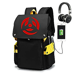 CAShaobeiq Anime Naruto Cosplay School Bag Daypack Leisure and Stylish Anime Bookbag For Teenagers (42#, 34*21*48cm)