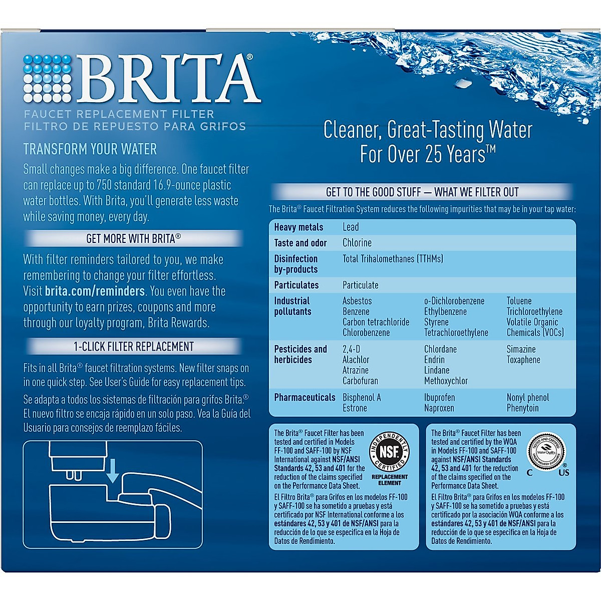 Brita Water Filtration Systems for Tap and Pitcher (Standard)