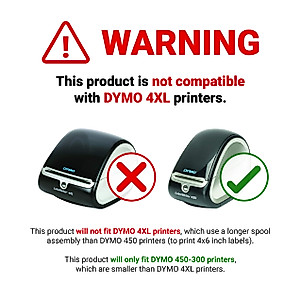 Replacement Spool Assembly/Label Holder/Spindle Part - Compatible with DYMO LabelWriter 550, 450, 400, & 300 Series Label Printers