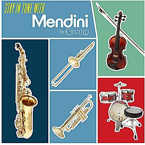 Mendini By Cecilio B Flat Bb Trumpets for Beginner or Advanced Student - Gold (Renewed)