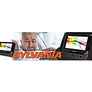 Sylvania SDVD7750 Dual 7-Inch Portable LCD DVD Player - Black