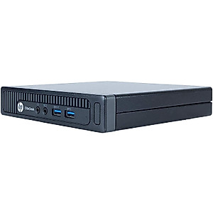 HP EliteDesk 800 G1 Mini Tiny Business Desktop PC, Intel Quad Core i7-4785T up to 3.20GHz, 8GB DDR3, 256GB SSD, WiFi, BT4.0, VGA, DP, HDMI, DVI, Windows 10 Pro x64, English/Spanish/French (Renewed)