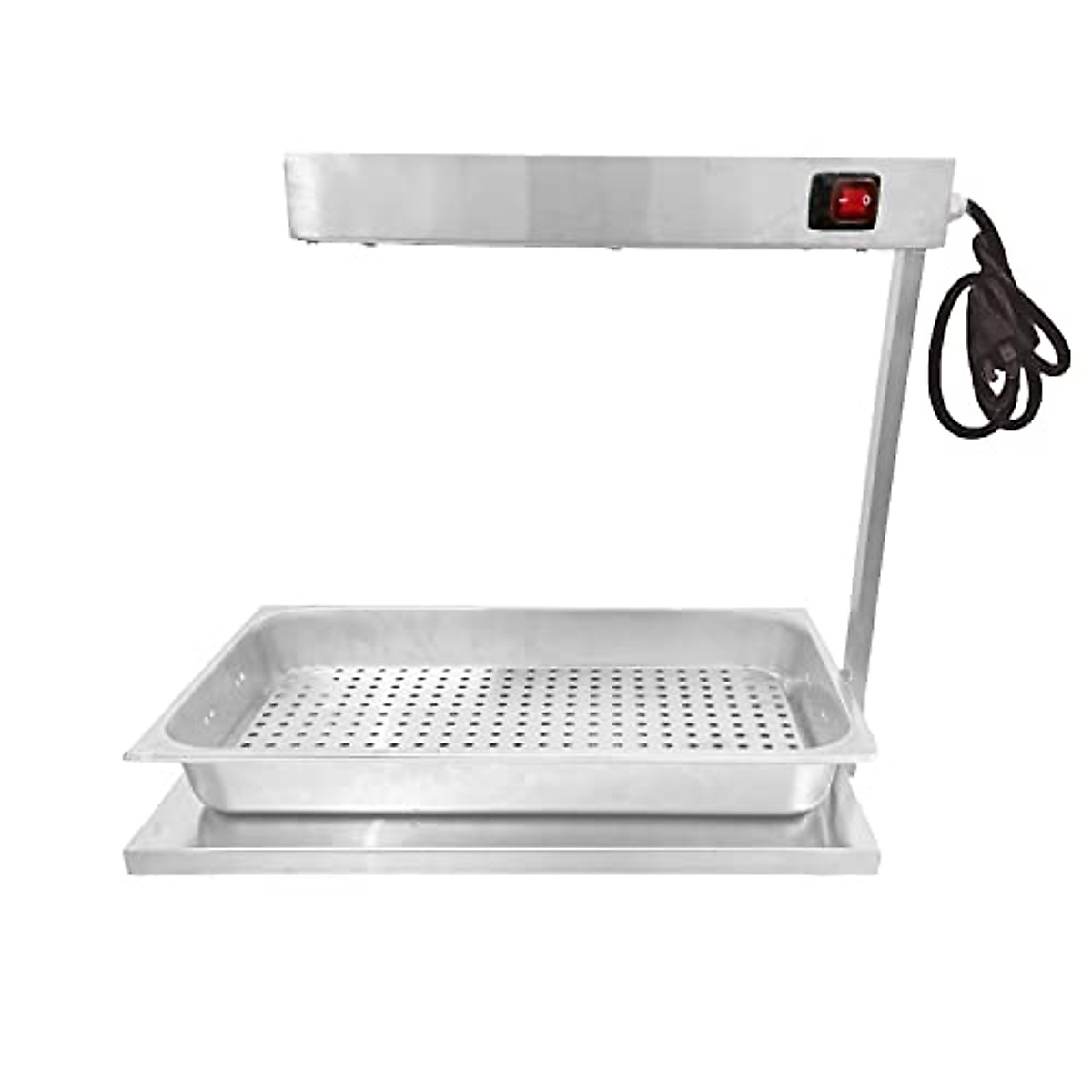 Commercial French Fry Warmer Infrared Food Warmer Fries Warming Stations with Removable Food Pan
