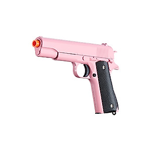 1911 Style 330 FPS Pink Metal Realistic Spring Airsoft Pistol