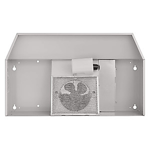 Broan-NuTone 412101 Non-Ducted Ductless Range Hood with Lights Exhaust Fan for Under Cabinet, 21-Inch, White