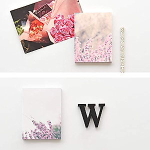Monolike Memopad Spring Photo design SET - 4 Packs, 4 Different Designs, 100 Sheets Per Pad, Total 400 Sheets, Note pads, Writing pads, 3.15 x 4.17 Inches