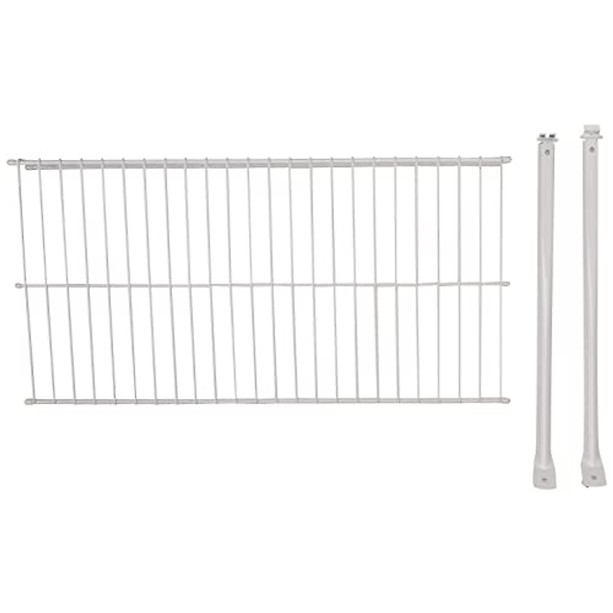 Rubbermaid Linen Closet Shelf Kit, 2-foot x 12-Inch, Metal, Wire Shelving System for Laundry Rooms or Basements