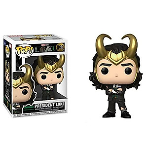 Funko Marvel: Loki - President Loki Pop! Vinyl Figure (Bundled with Compatible Pop Box Protector Case)