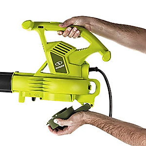 Sun Joe SBJ605E 14-Amp (up to 250 MPH) 3-In-1 Electric Blower/Vacuum/Mulcher, Green