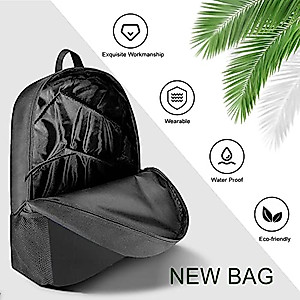 VROOS Cartoon 3Pcs Backpack Set Lightweight Laptop Backpack with Lunch Bag Pencil Case 17in Casual Daypack Travel Bag