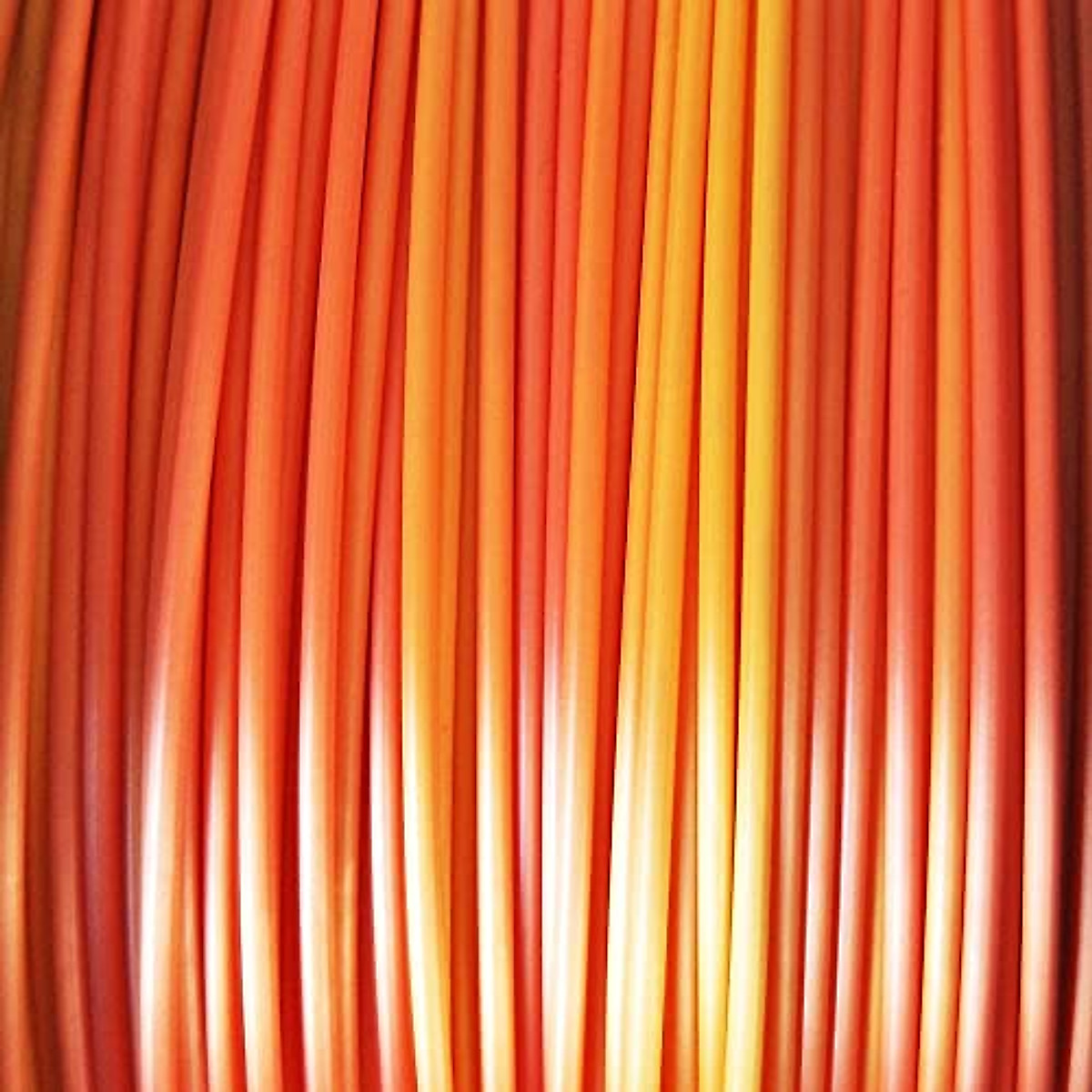 Silk Shiny Fast Color Gradient Change PLA Silk Gold Shiny Red PLA Filament Multicolored FDM 3D Printer PLA Filament 1.75 mm 1KG 3D Printing Material