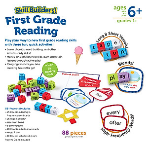 Learning Resources Skill Builders! 1st Grade Reading, Homeschool, Curriculum First Grade, Learning Games, First Grade, Learning Materials, 88 Pieces, Age 6+