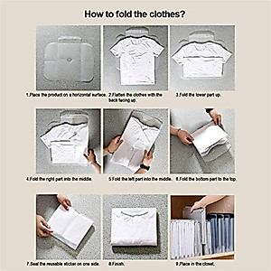 Multipurpose Clothes Folding Board, Shirt Sweater Coat Trousers Clothing Organizer Wardrobe Quick Storage Board, 2-Size Durable Plastic Home Flipfold Laundry Folder Board 5-Pack (S)