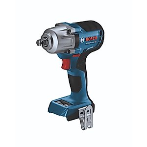 BOSCH GDS18V-330CN 18V Brushless Cordless Connected-Ready 1/2 In. Mid-Torque Impact Wrench with Friction Ring and Thru-Hole (Bare Tool)