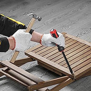 RIMKOLO Pry Bar Set, 5-Piece Heavy Duty Pry Bars with Thicker Strike Caps, Mechanic Hand Tools for Automotive, Demolition, Nail Puller, Crowbar