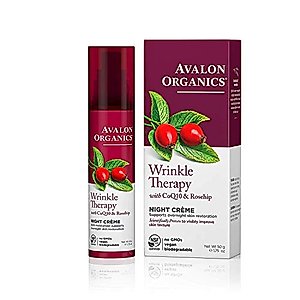 Avalon Organics Night Crème, Wrinkle Therapy, 1.75 Oz
