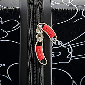 AMERICAN TOURISTER Disney Hardside Luggage With Spinner Wheels, Mickey Mouse Scribbler Multi-Face, 2-Piece Set (20/28)