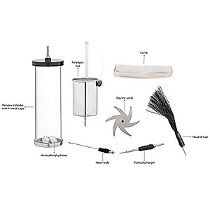 Electrostatics Kit, 7 Pieces - Designed to be Used with Eisco Labs Van De Graaff and Wimshurst Machines - Eisco Labs