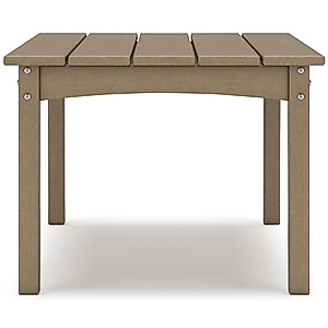 Signature Design by Ashley Hyland Wave Outdoor Coffee Table, 44" W x 24" D x 18" H, Brown