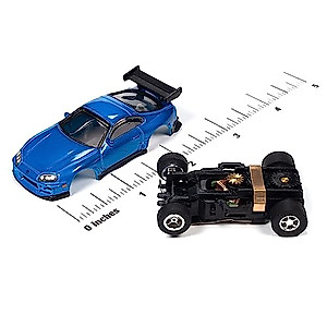 Auto World Xtraction 1994 Toyota Supra (Blue) HO Scale Slot Car
