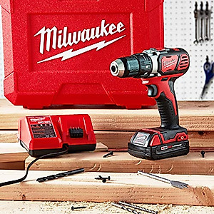 Milwaukee 2606-22CT M18 Cordless Drill/Driver Kit, 18 V, Red