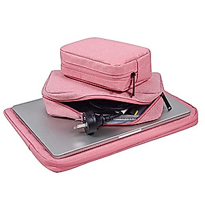 11-11.6-12 Inch Waterproof Laptop Sleeve Bag Compatible with MacBook Air 11.6/MacBook 12 Inch, Acer Chromebook R 11,HP Chromebook 11, Lenovo ASUS Samsung Chromebook 11.6 inch Notebook Tablet Case,Pink