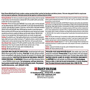 Rust-Oleum 331052 Milk Paint Finish, Quart, Eclipse 32 Fl Oz (Pack of 1)