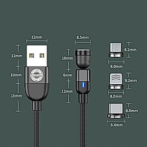 EndlesShine Magnetic Tips Connectors Head for i Products (5 Pack), Magnetic Phone Cable Adapter(i Products)