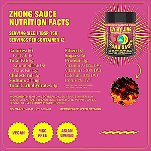 FLYBYJING Essential Duo - Premium Authentic Sichuan Chili Crisp and Zhong Sauce - Spicy, Umami Rich, Gluten-Free, Non-GMO - Elevates the Flavor of Any Dish - Perfect for Stir-fries, Dumplings, Noodles and More (6 oz each, Pack of 2)
