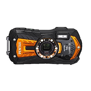 Pentax Optio WG-2 GPS Orange Adventure Series 16 MP Waterproof Digital Camera with 5 X Optical Zoom and GPS