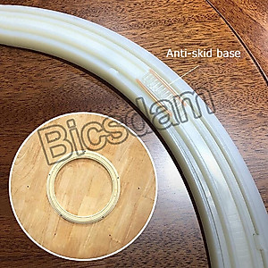 Round Turntable Dining Table Tray, 24in/28in/32in Wooden Lazy Susan Serving Tray, Wooden Swivel Serving Display, 360° Turntable Serving Plate, Swivel Furniture,Large Wooden Turntable Lazy