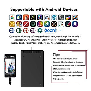 VEIKK VK1060PRO V2 Drawing Tablet, 10 x 6 Inch Graphics Pen Tablet with 8 Shortcut Keys, 8192 Levels Battery Free Supports Tilt Function, Work for Digital Art Drawing, Designing