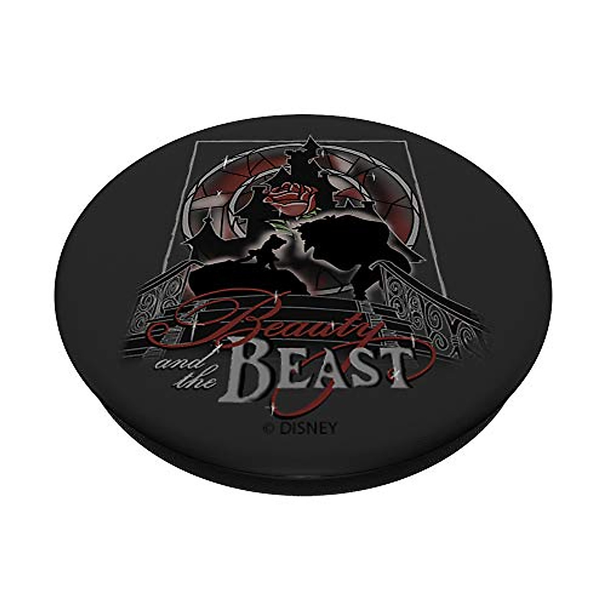 Disney Beauty And The Beast Artsy Silhouette Poster PopSockets PopGrip: Swappable Grip for Phones & Tablets